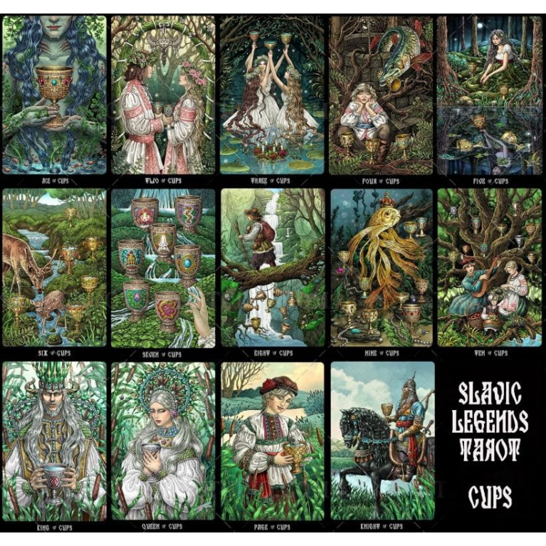 Славянские Легенды Таро (Черный срез) / The Slavic Legends Tarot (Black ...